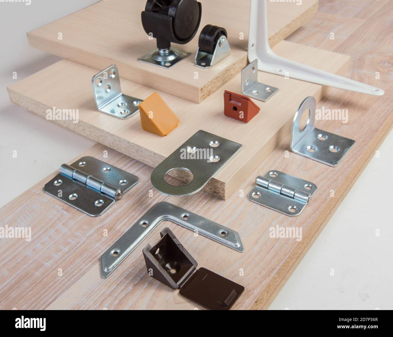 variety of components for assembly of furniture Stock Photo - Alamy