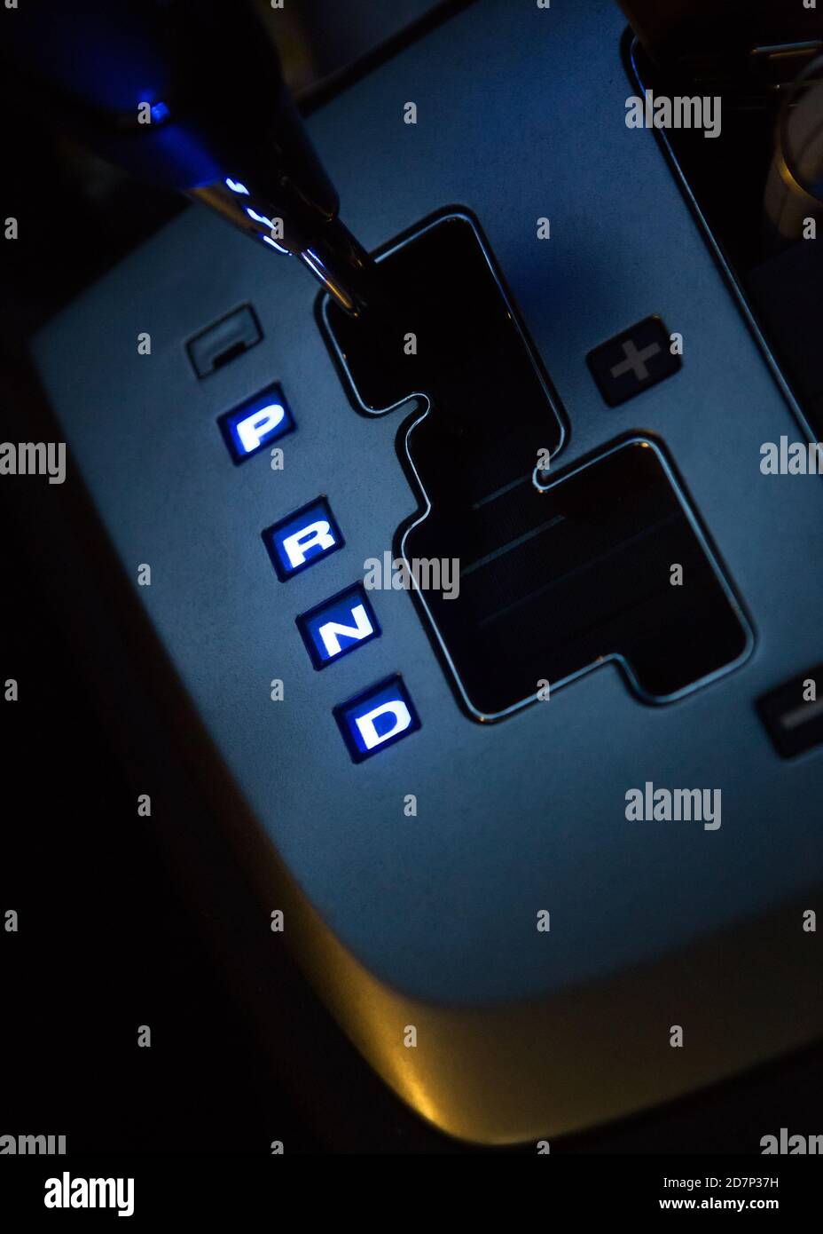 automatic transmission in car close up at night Stock Photo - Alamy