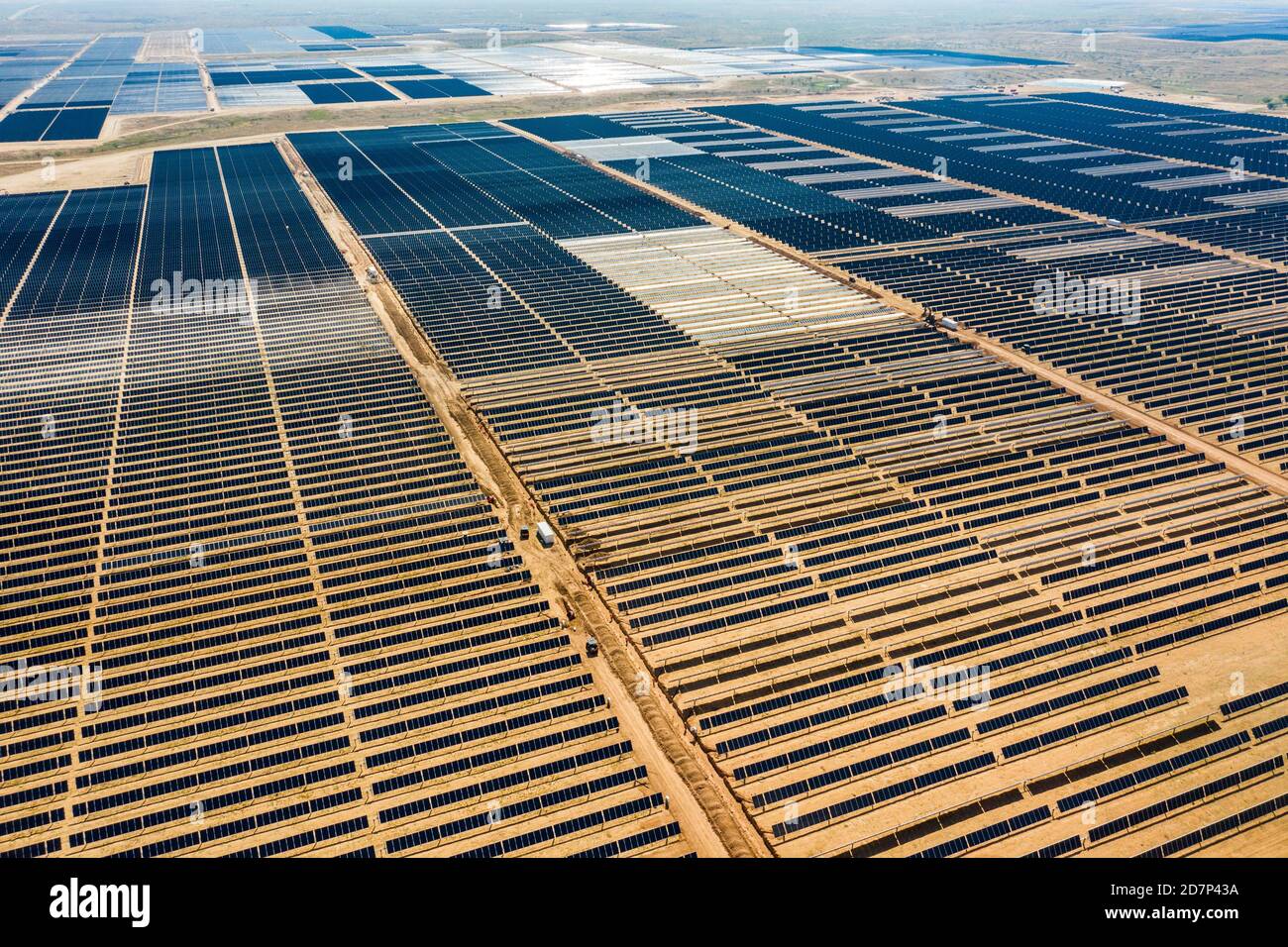 Juno solar project, Borden County, Texas, USA Stock Photo - Alamy