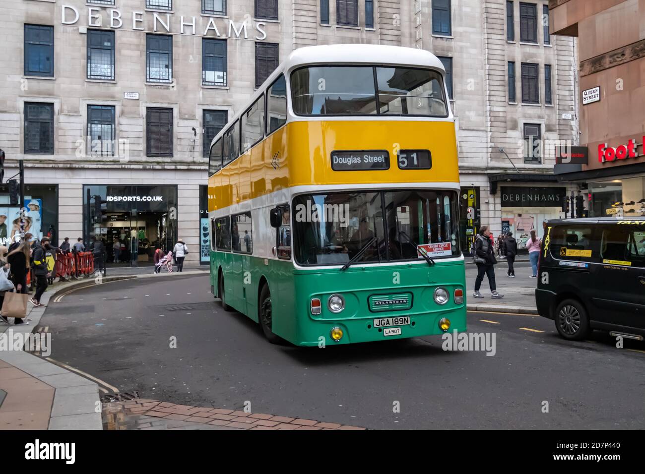 Glasgow, Scotland, UK. 24th October, 2020. Vintage buses from Glasgow ...