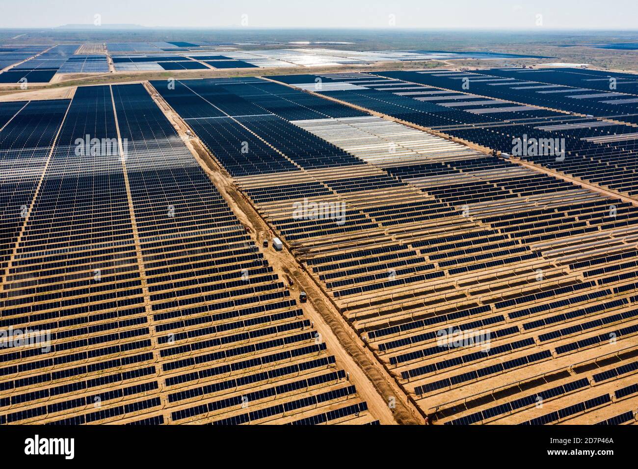 Juno solar project, Borden County, Texas, USA Stock Photo - Alamy