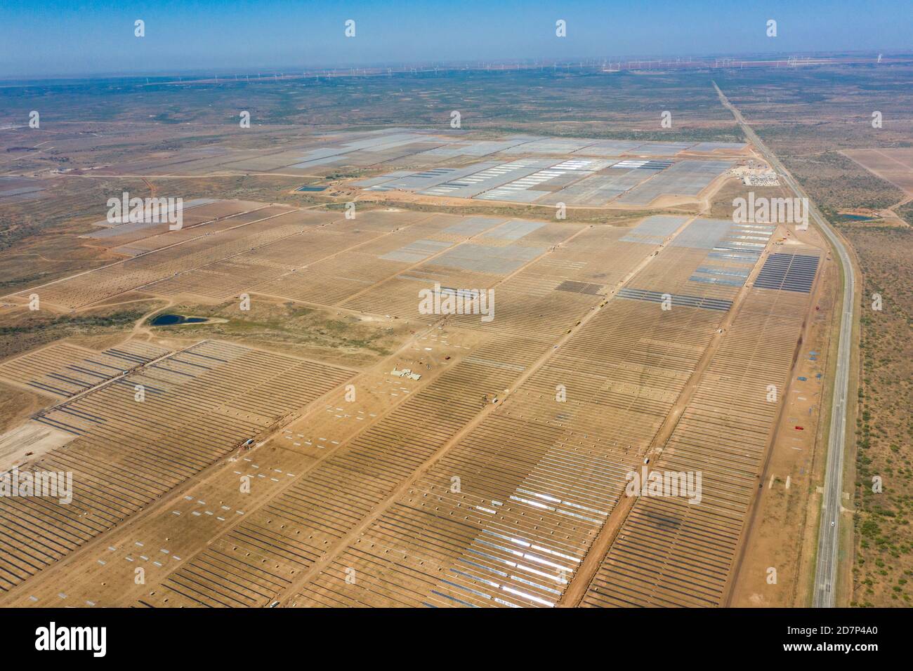 Juno solar project, Borden County, Texas, USA Stock Photo - Alamy
