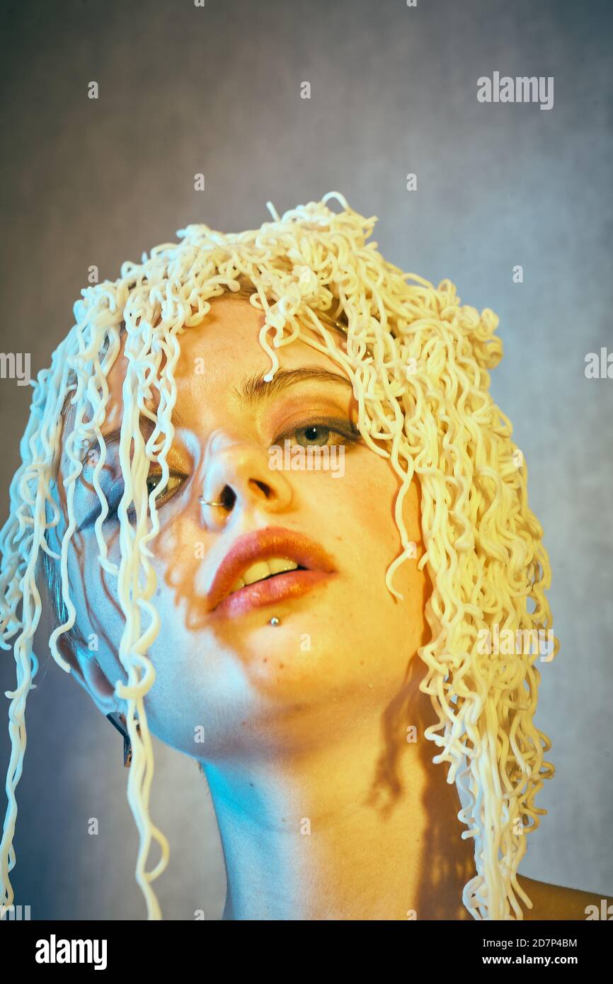 Curly Noodles High Resolution Stock Photography and Images - Alamy