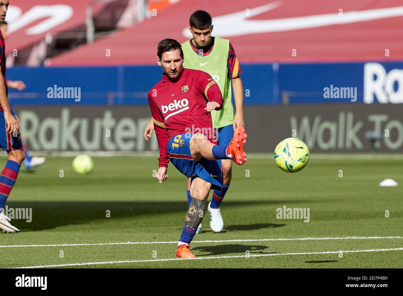 Barcelona, Spain. 24th Oct, 2020. Lionel Messi of FC Barcelona during ...