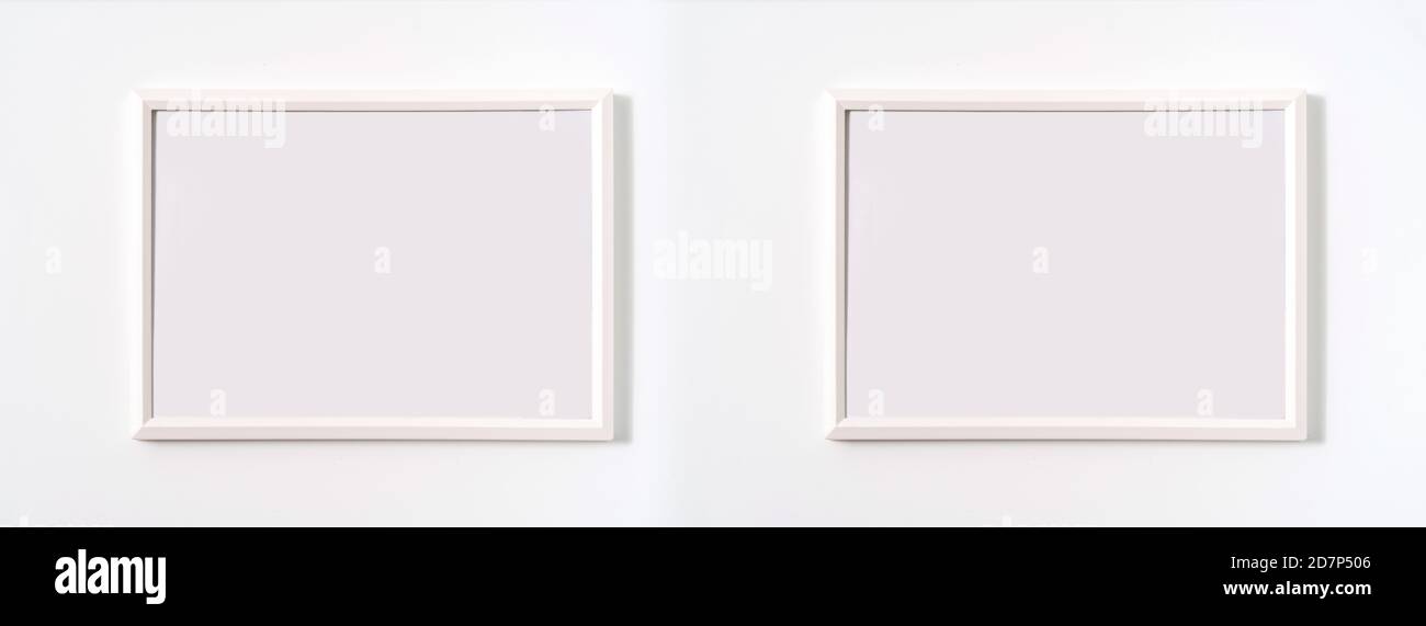 Photo frame portrait in white background Stock Photo - Alamy