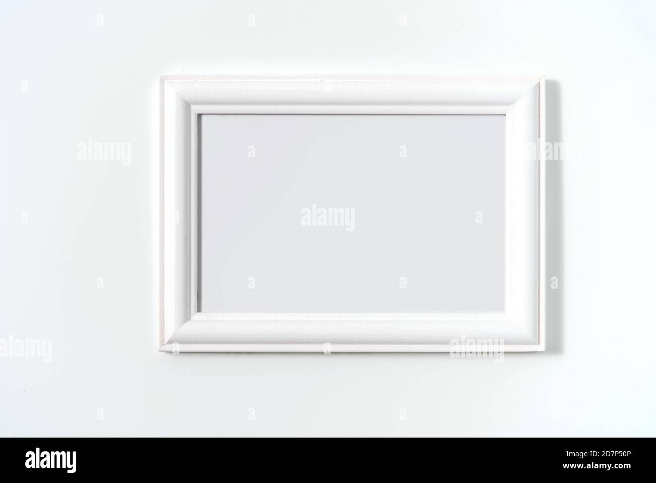 Photo frame portrait in white background Stock Photo - Alamy