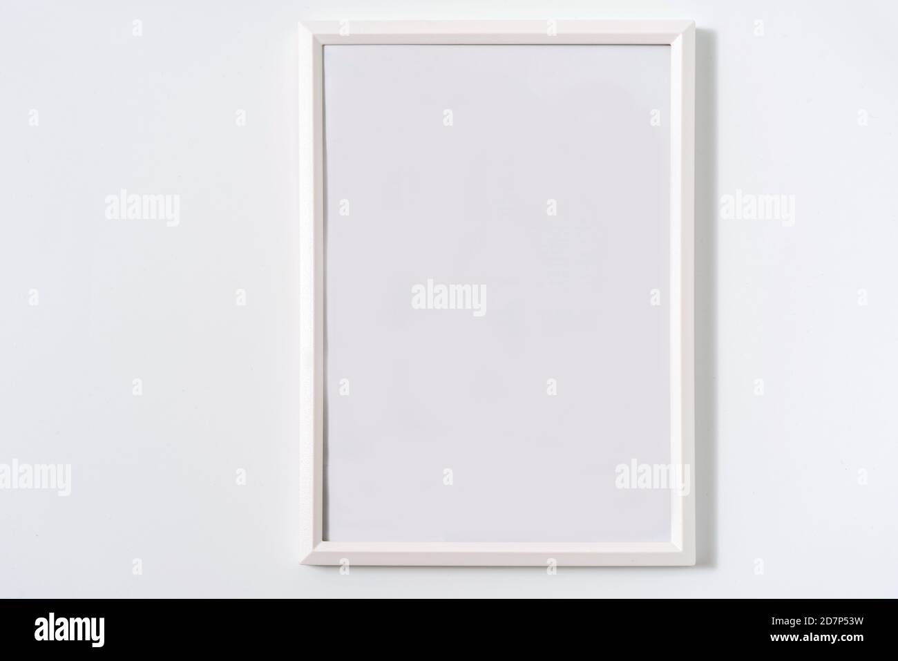 Photo frame portrait in white background Stock Photo - Alamy