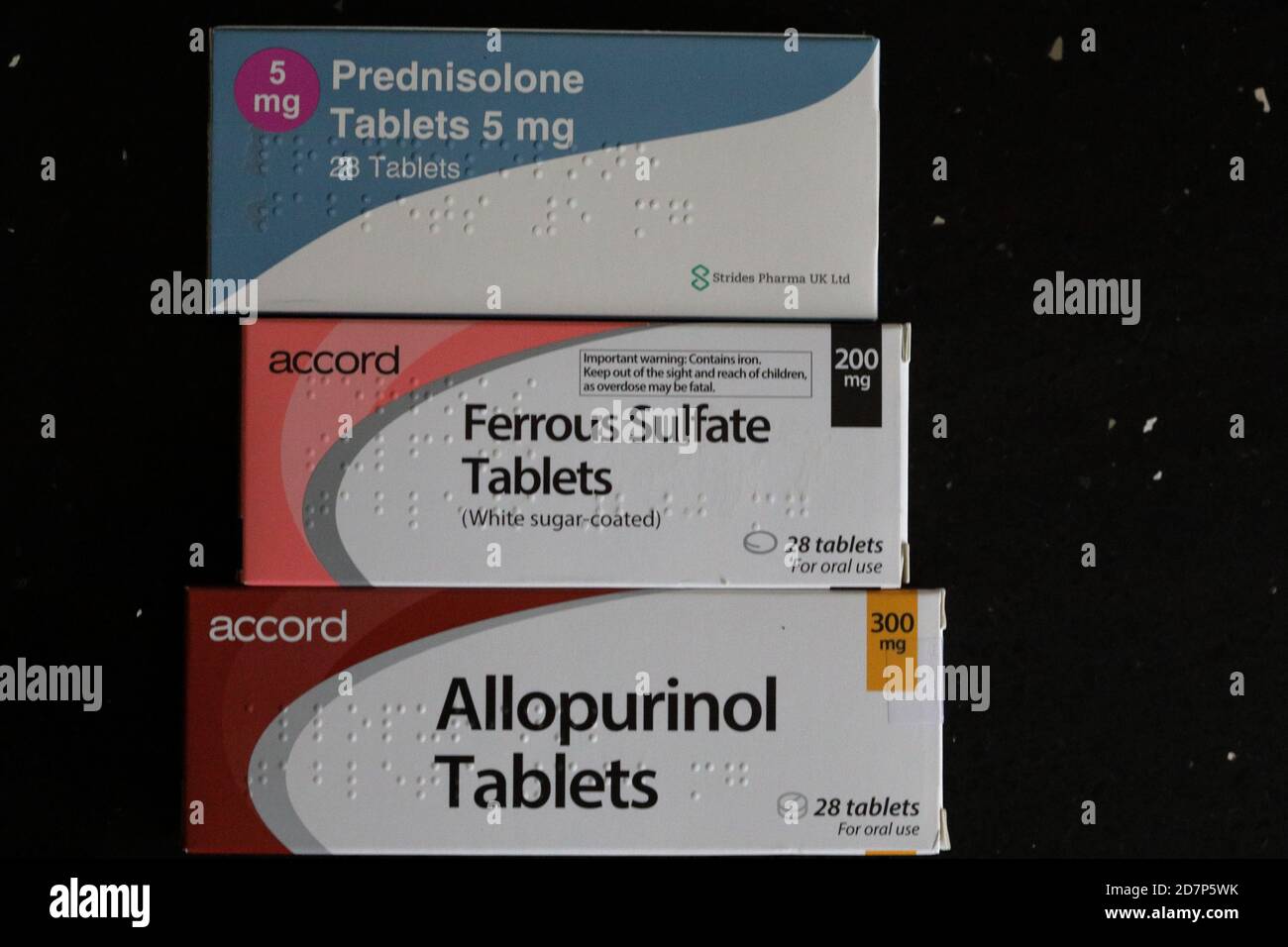 a selection of 3 tablet boxes Stock Photo - Alamy