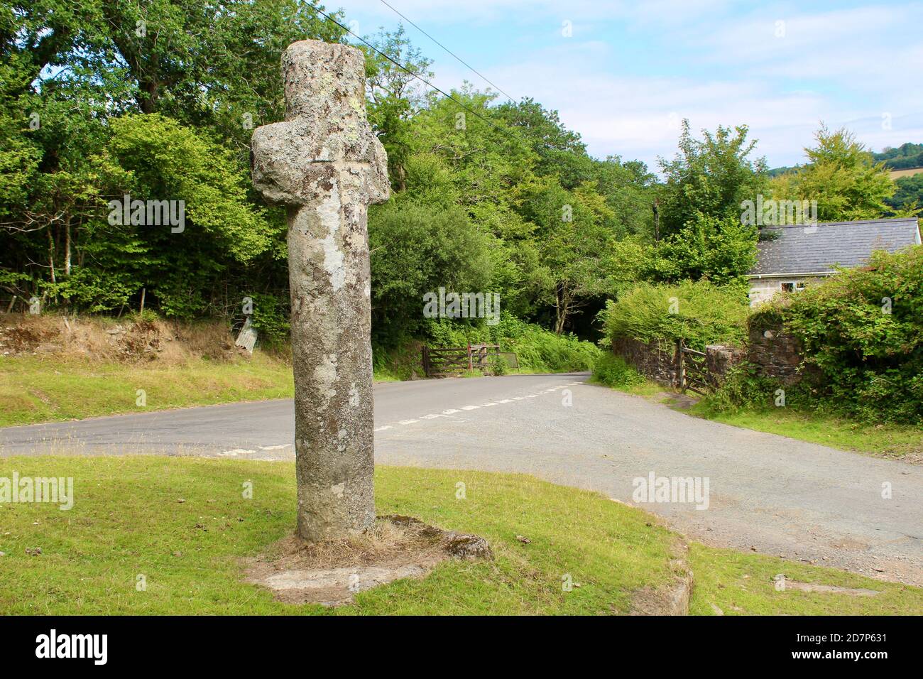 Ancient Cross in Devon Stock Photo - Alamy