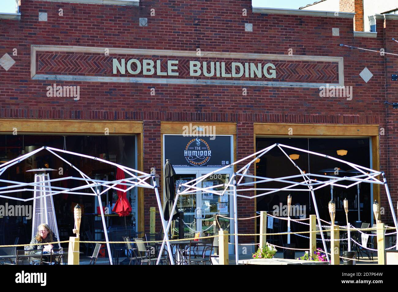 Muskegon, Michigan, USA. The Noble Building a repurposed structure in ...