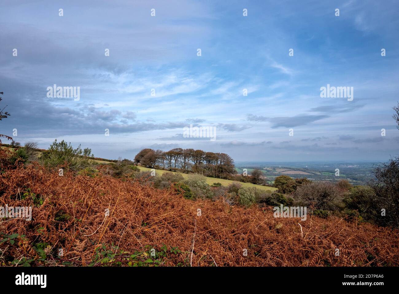 Cosdon Beacon on Dartmoor in Devon Stock Photo - Alamy