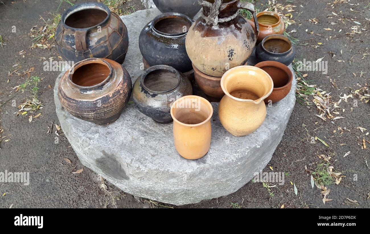 Clay pots. Old pots. Ancient Clay Pots. Vintage photo Stock Photo - Alamy Clay pots. Old pots. Ancient Clay Pots. Vintage photo Stock Photo - Alamy
