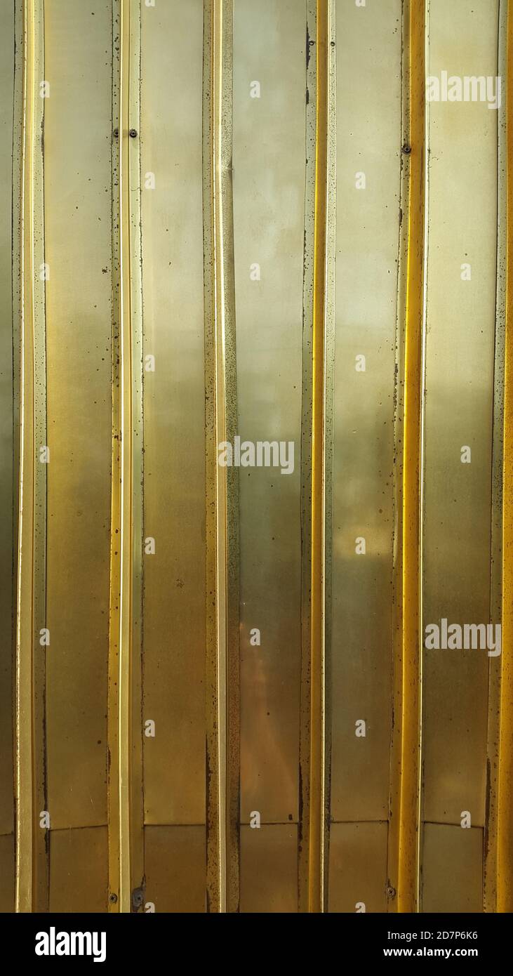Golden steel panels hi-res stock photography and images - Alamy