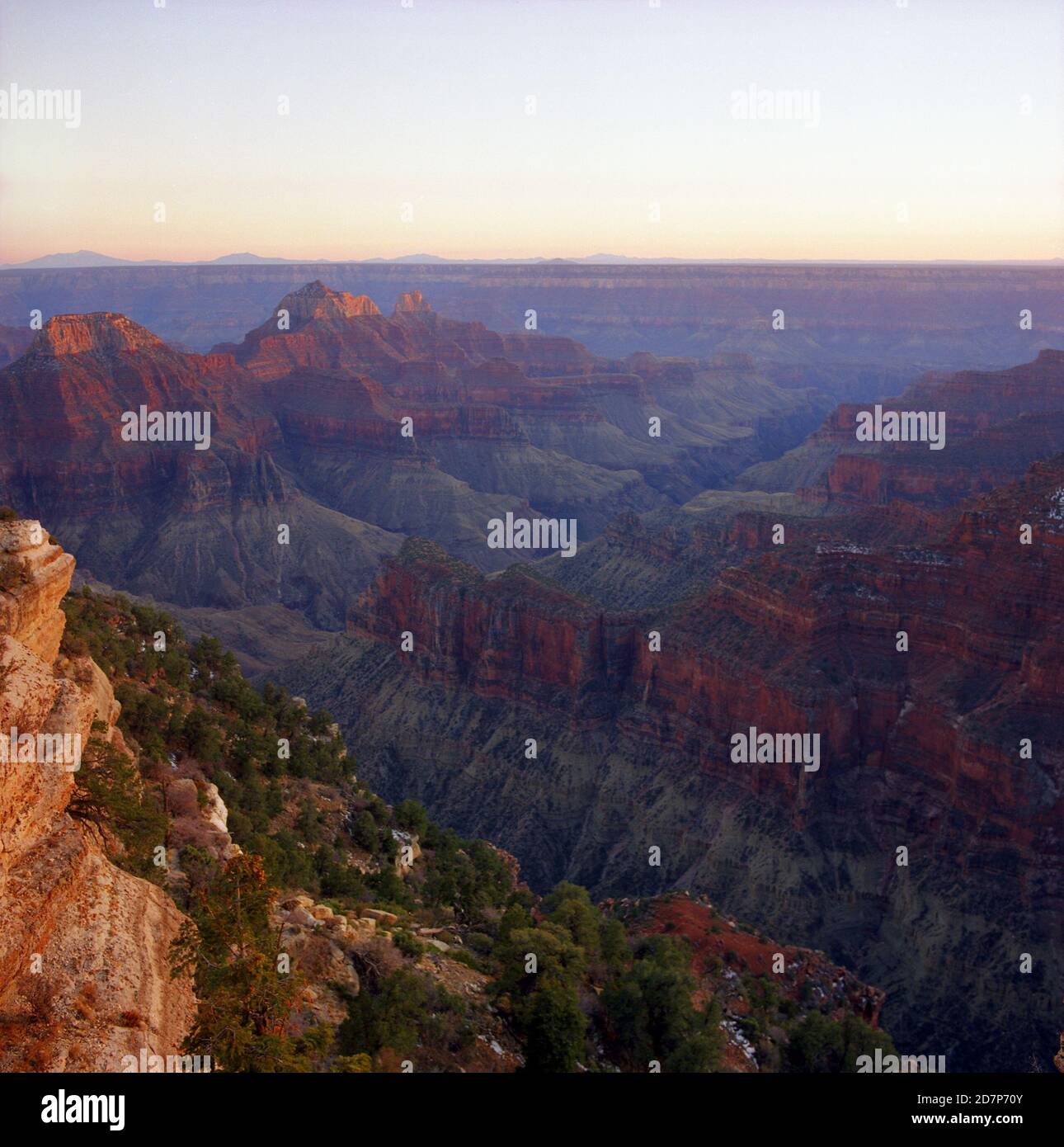 Sunset Views of the Grand Canyon from the North Rim Stock Photo - Alamy