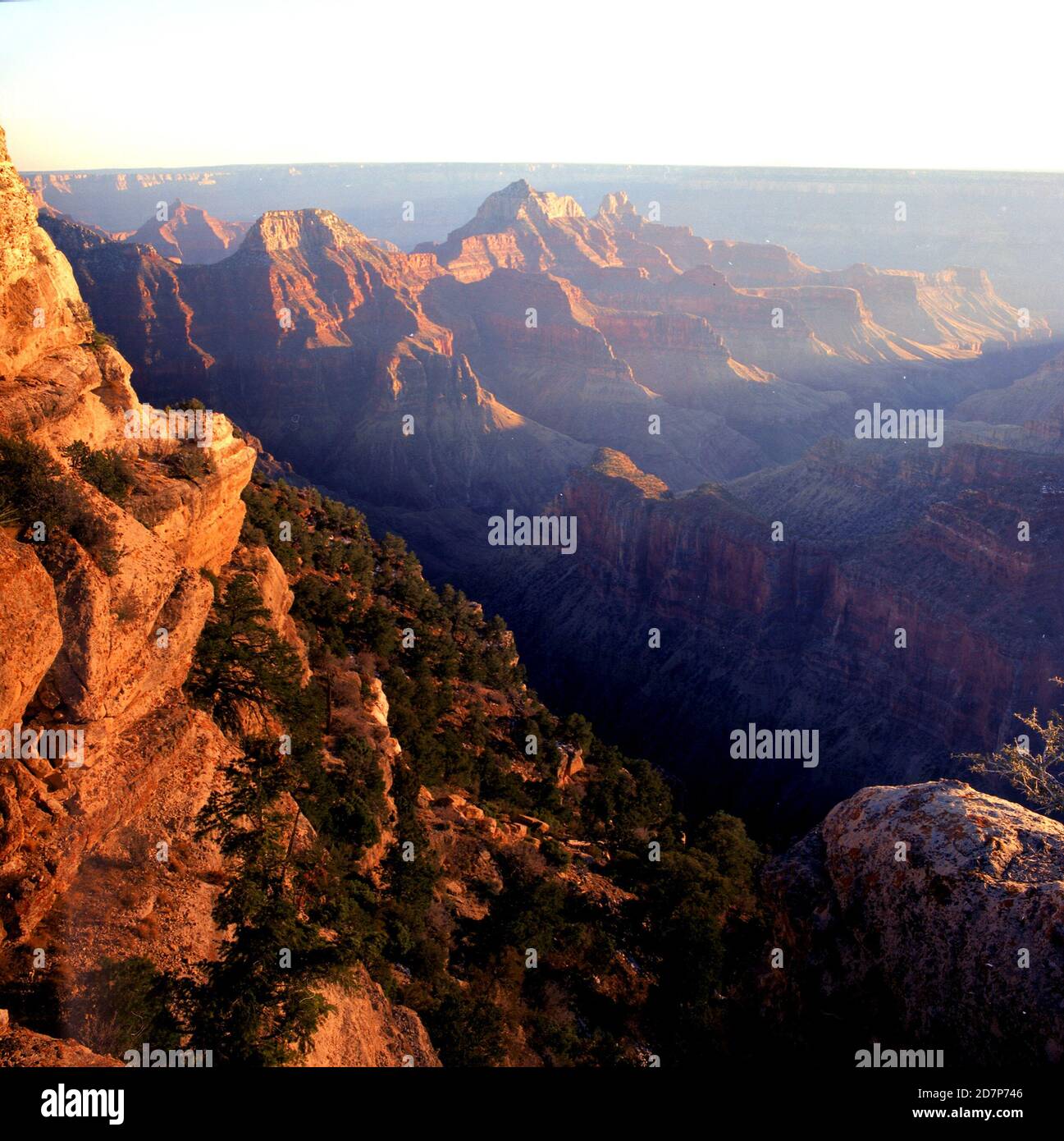 Sunset Views of the Grand Canyon from the North Rim Stock Photo - Alamy