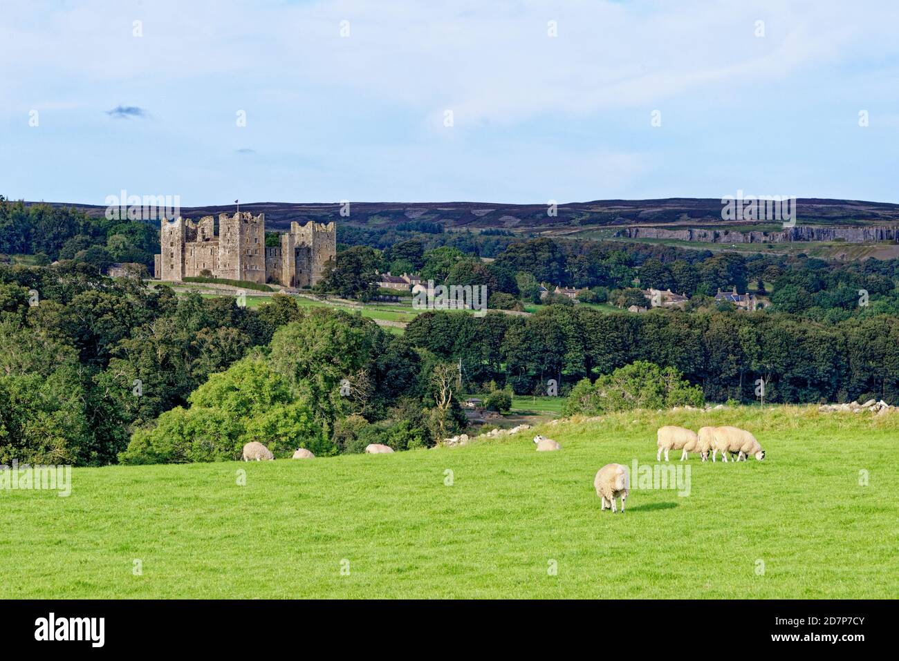 Bolton Castle, a 14th century castle in Castle Bolton village ...