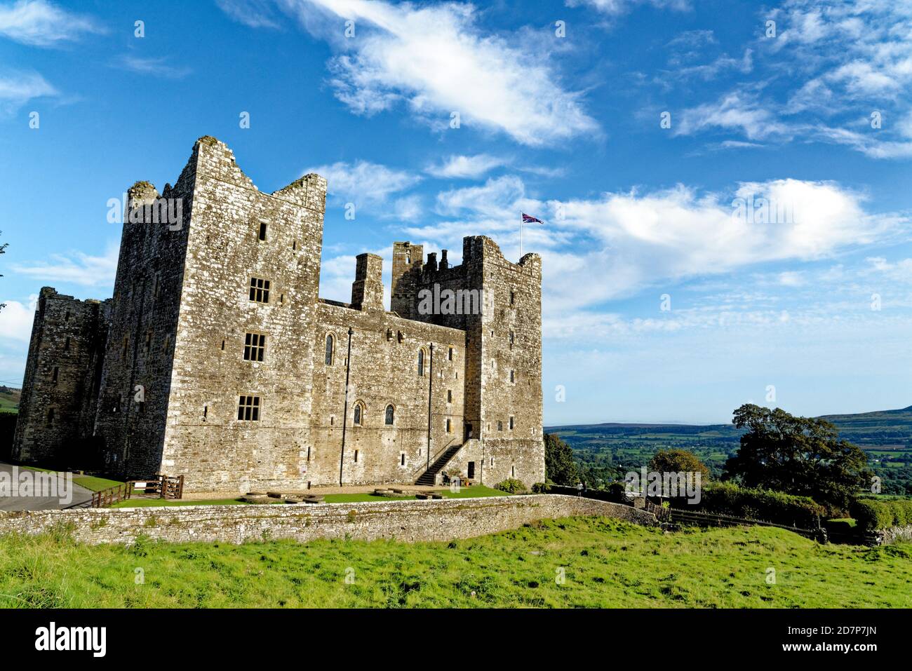 Bolton Castle, a 14th century castle in Castle Bolton village ...
