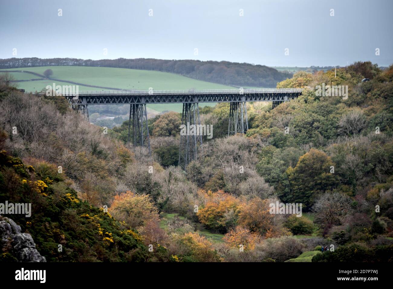 The Meldon Viaduct near Meldon Reservoir in Devon Stock Photo - Alamy