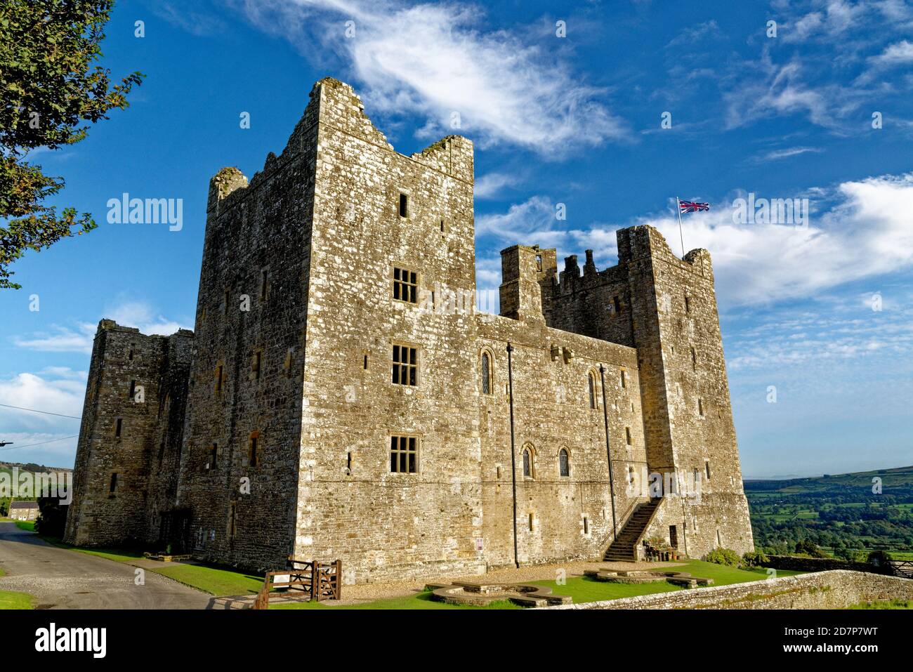 Bolton Castle, a 14th century castle in Castle Bolton village ...