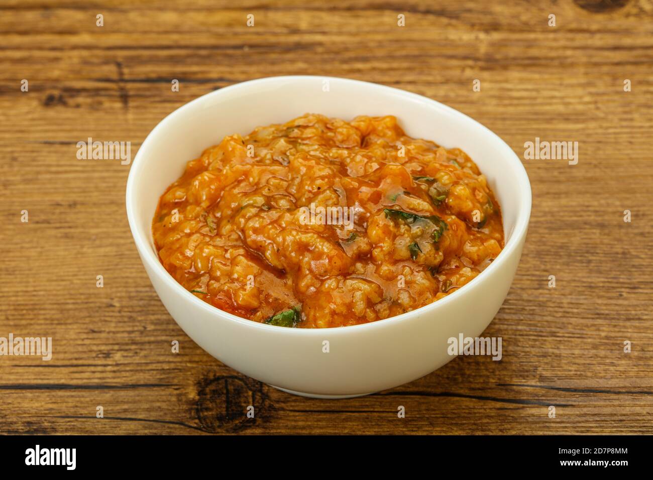 Traditional Georgian Kharcho soup with meat and spices Stock Photo - Alamy