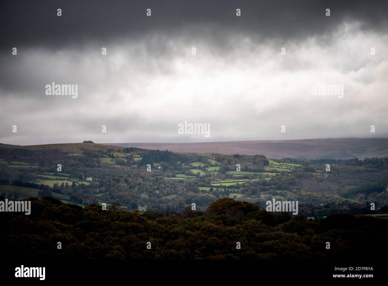 Drewsteignton in Devon Stock Photo - Alamy