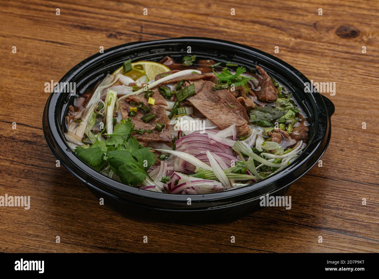 Vietnamese cuisine - beef Pho Bo soup Stock Photo - Alamy