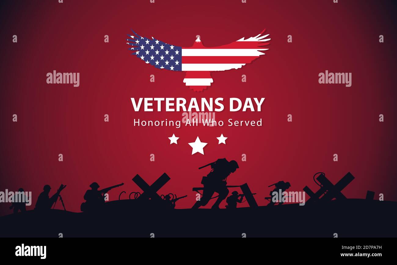 Veterans Day, Memorial Day, Patriot Vector for Banner, Brochure, Print ...