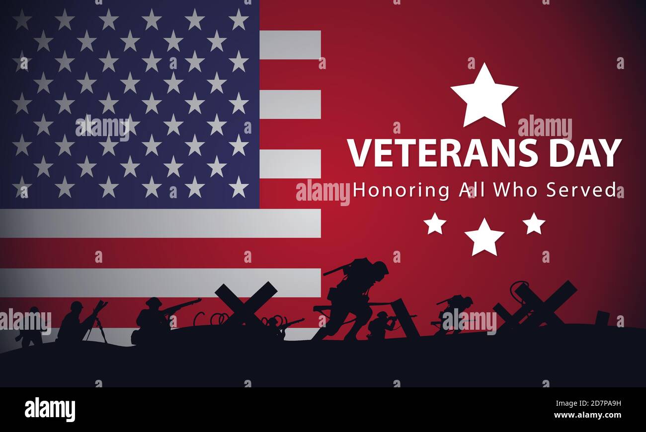Veterans Day, Memorial Day, Patriot Vector for Banner, Brochure, Print ...