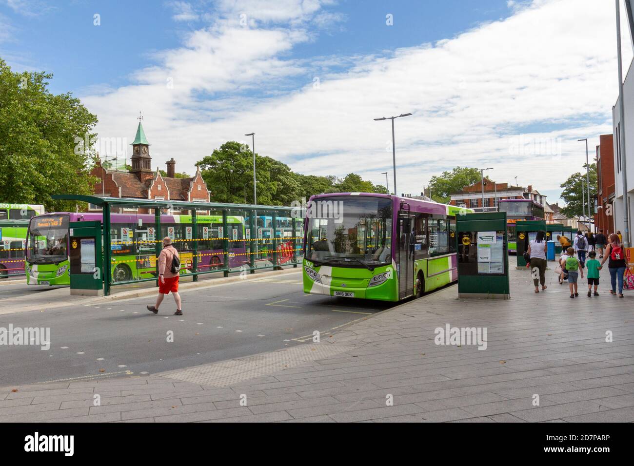 Tower Ramparts bus station north of the city centre of Ipswich, Suffolk ...