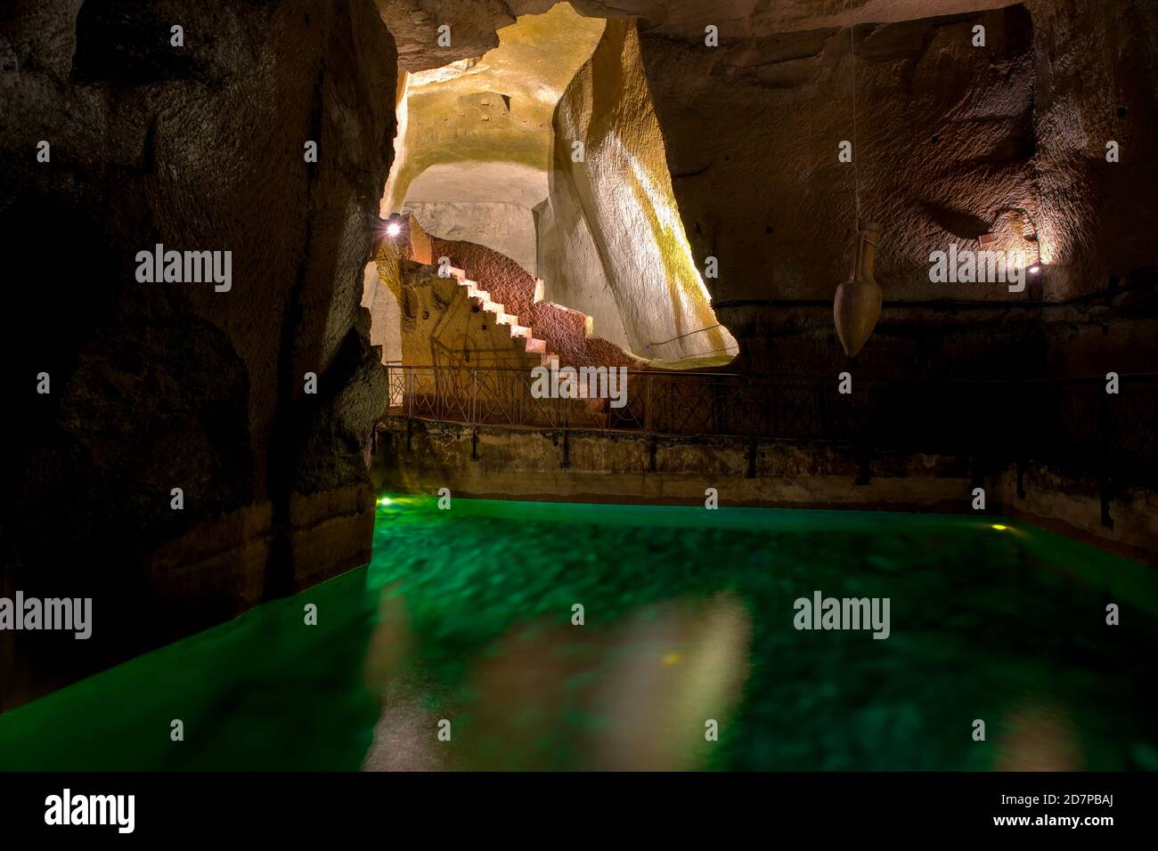 Ancient Roman Underground Cisterns (Pluvial Tanks). Naples, Italy Stock ...