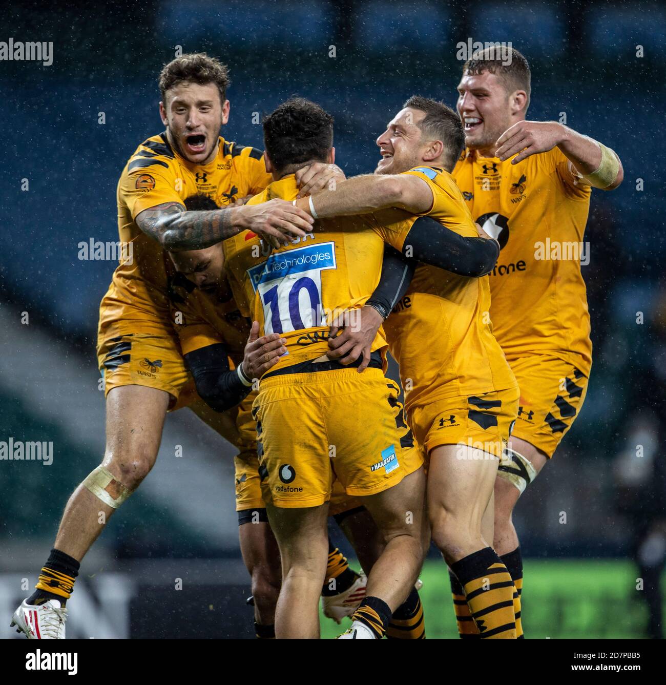 Gallagher premiership jacob umaga of wasps rugby hi-res stock ...