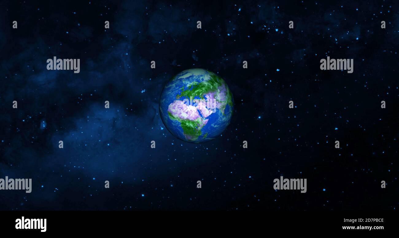 3d rendered photo realistic earth planet. Beautiful green earth planet ...