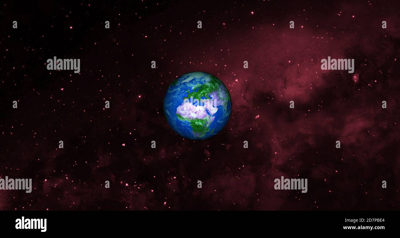 3d rendered photo realistic earth planet. Beautiful green earth planet ...