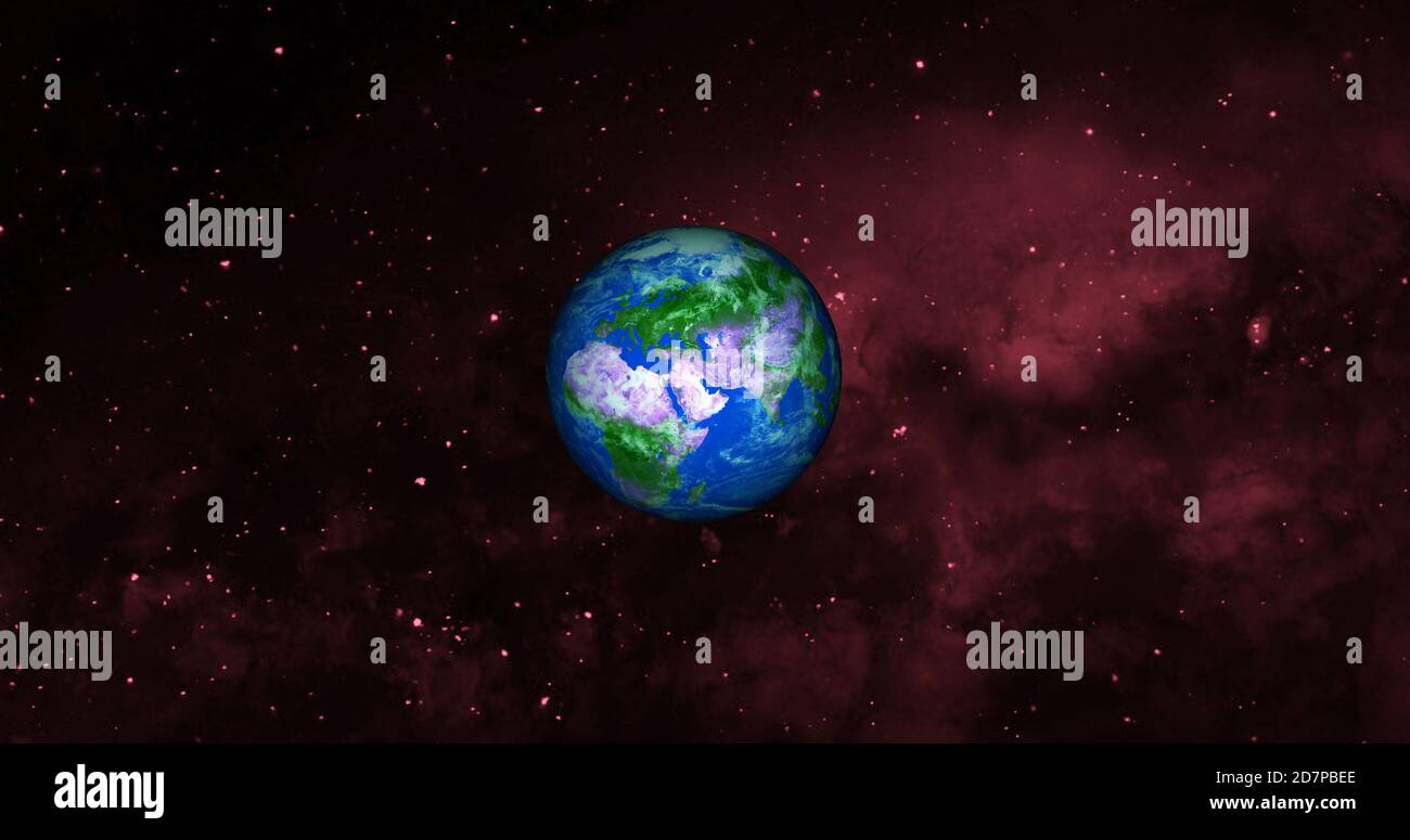 3d rendered photo realistic earth planet. Beautiful green earth planet ...