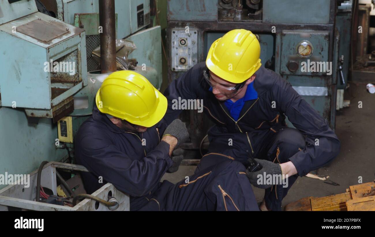 Industrial Machine Accident Injury High Resolution Stock Photography ...