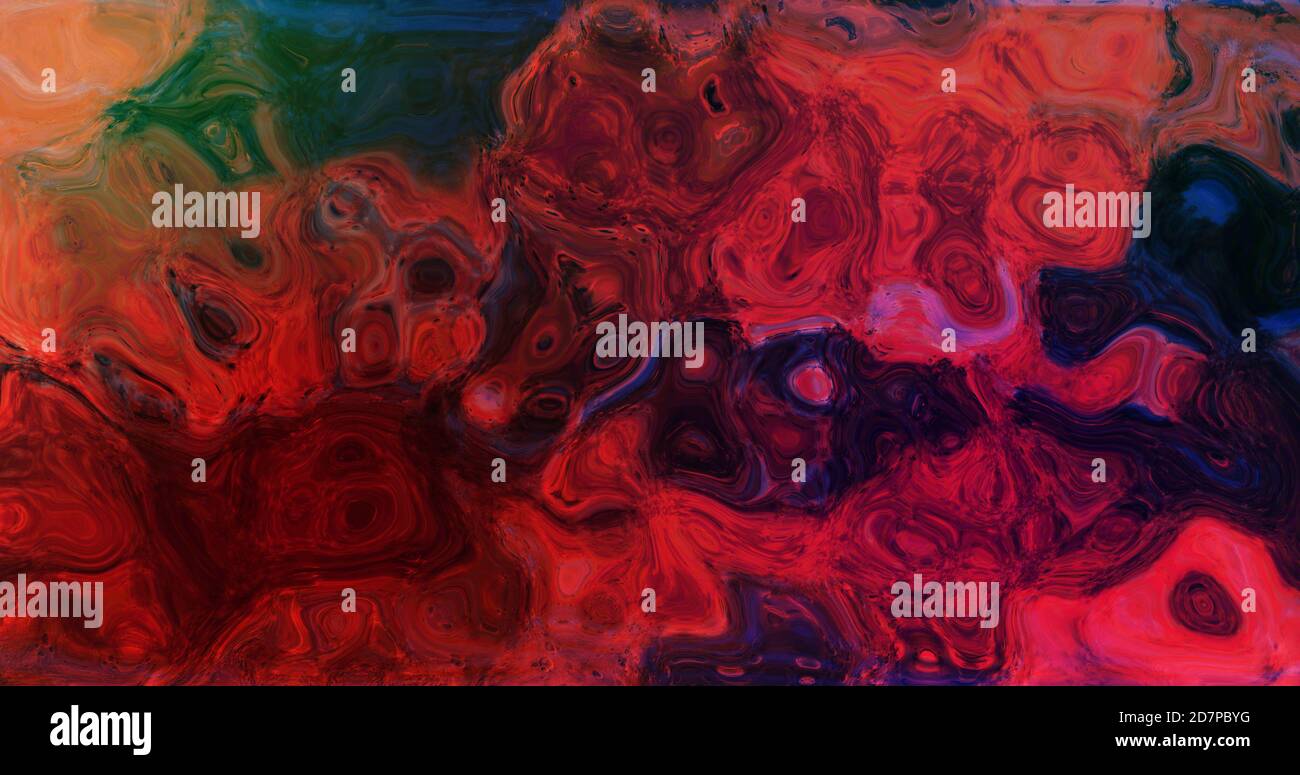 Fluid abstract liquid red and black background. Abstract colored liquid ...