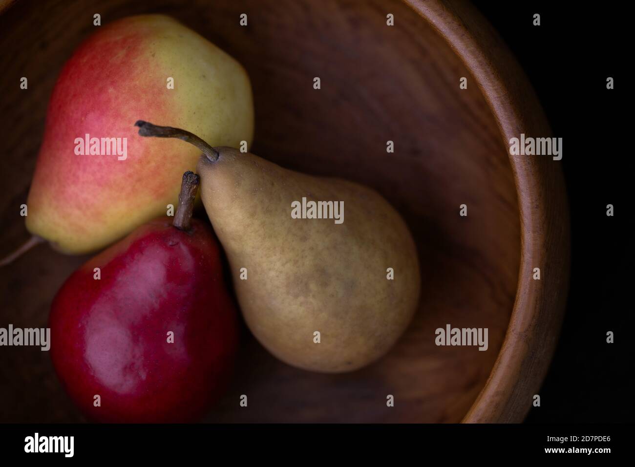 table top collection of Pears, Red Anjou, Bosc, and Comic Stock Photo ...