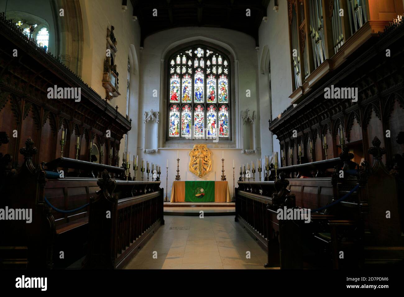 Interior view of Great St Marys Church, Kings Parade, Cambridge City ...