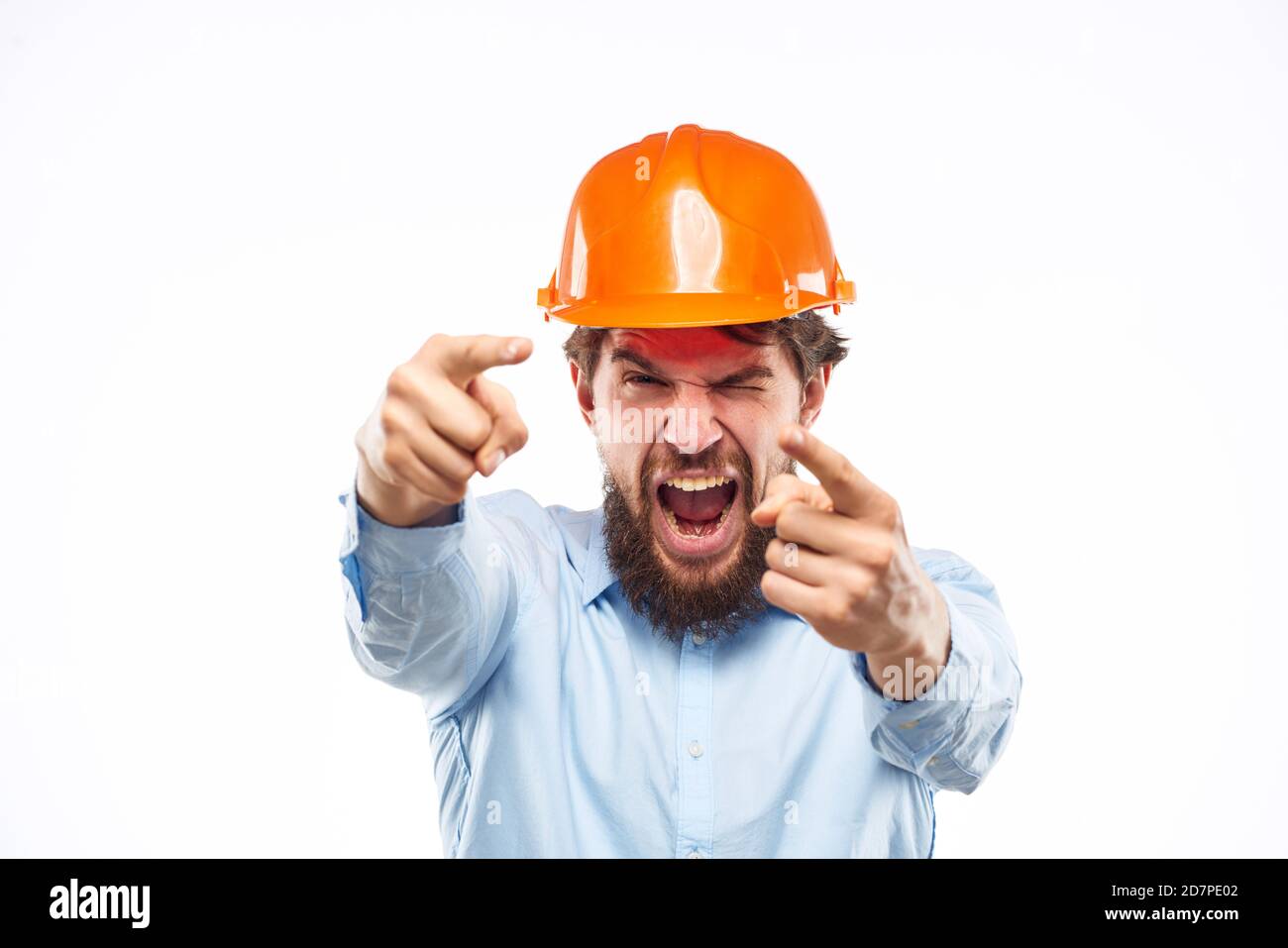 Engineer in orange coloring safety professionals construction emotions ...