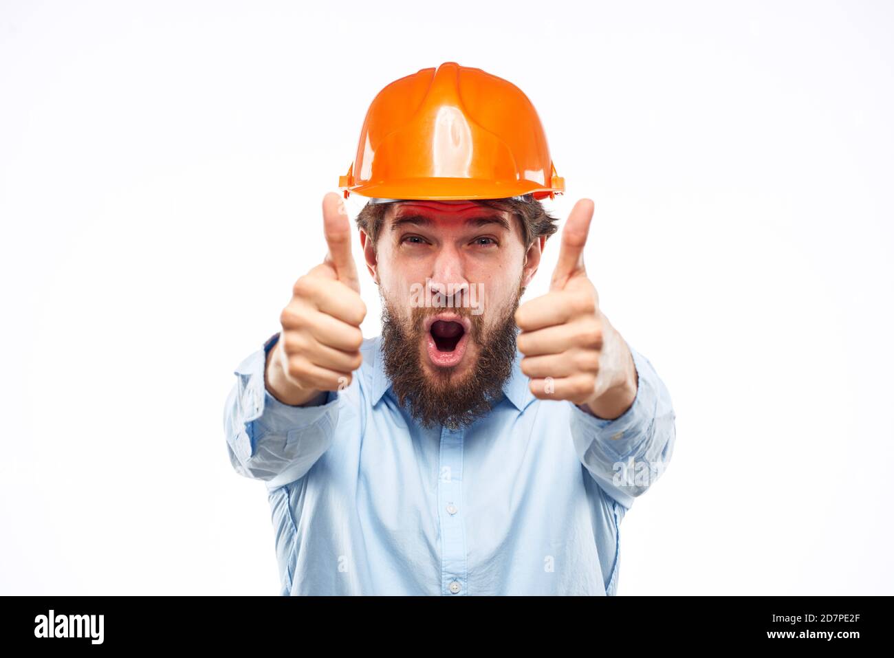Engineer in orange coloring safety professionals construction emotions ...