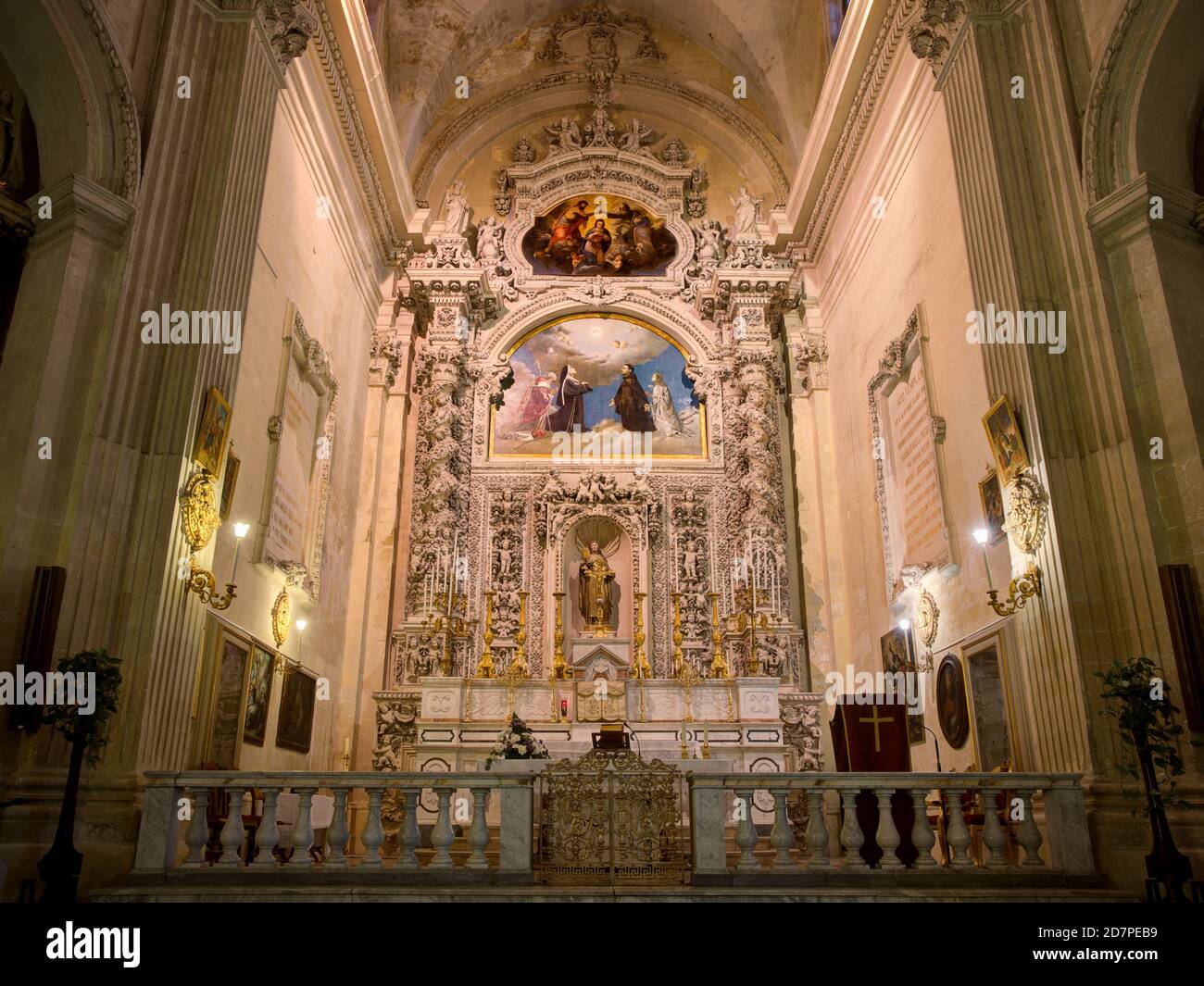 Church of Santa Chiara (Chiesa di Santa Chiara). Lecce, Italy Stock ...
