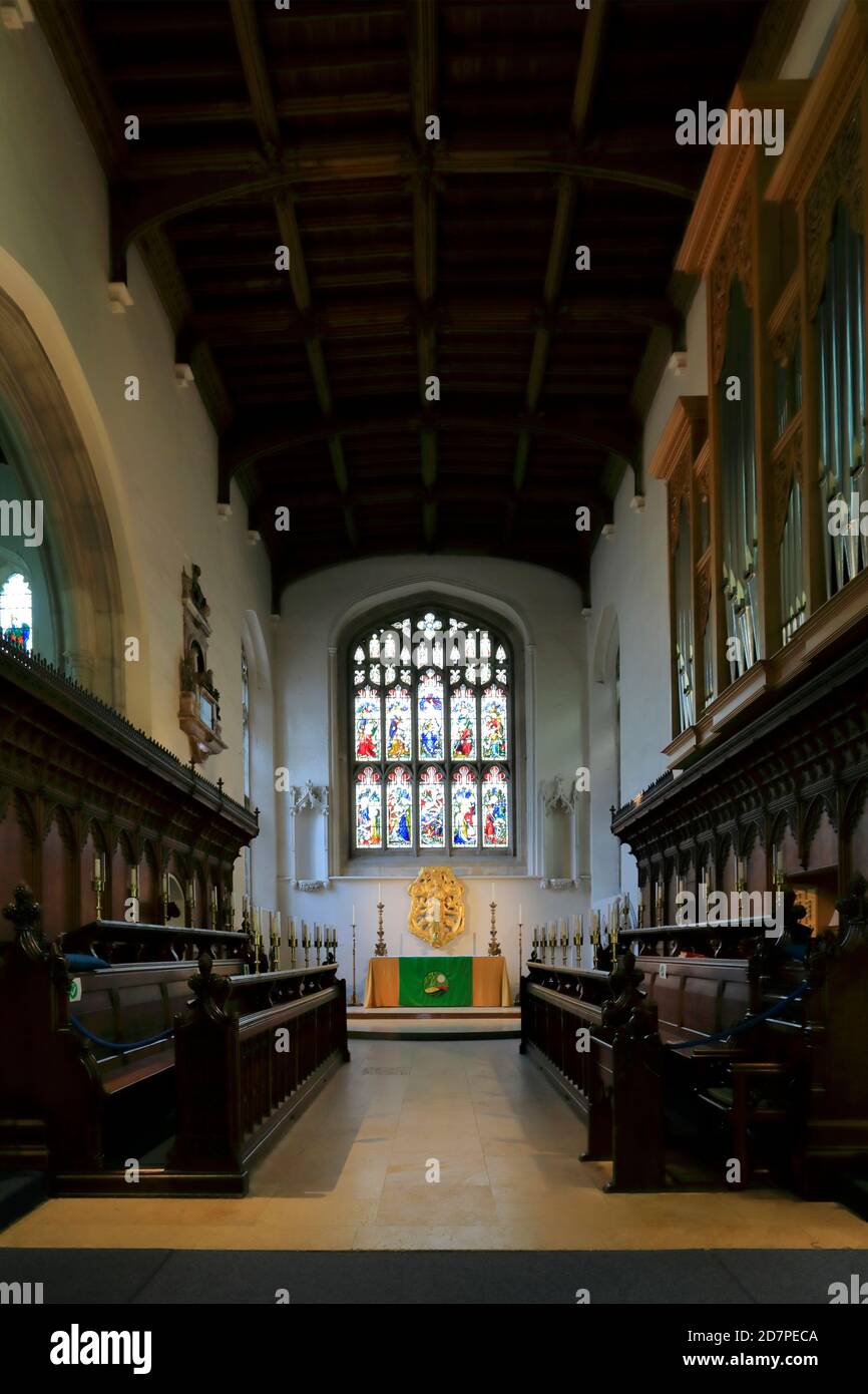 Interior view of Great St Marys Church, Kings Parade, Cambridge City ...