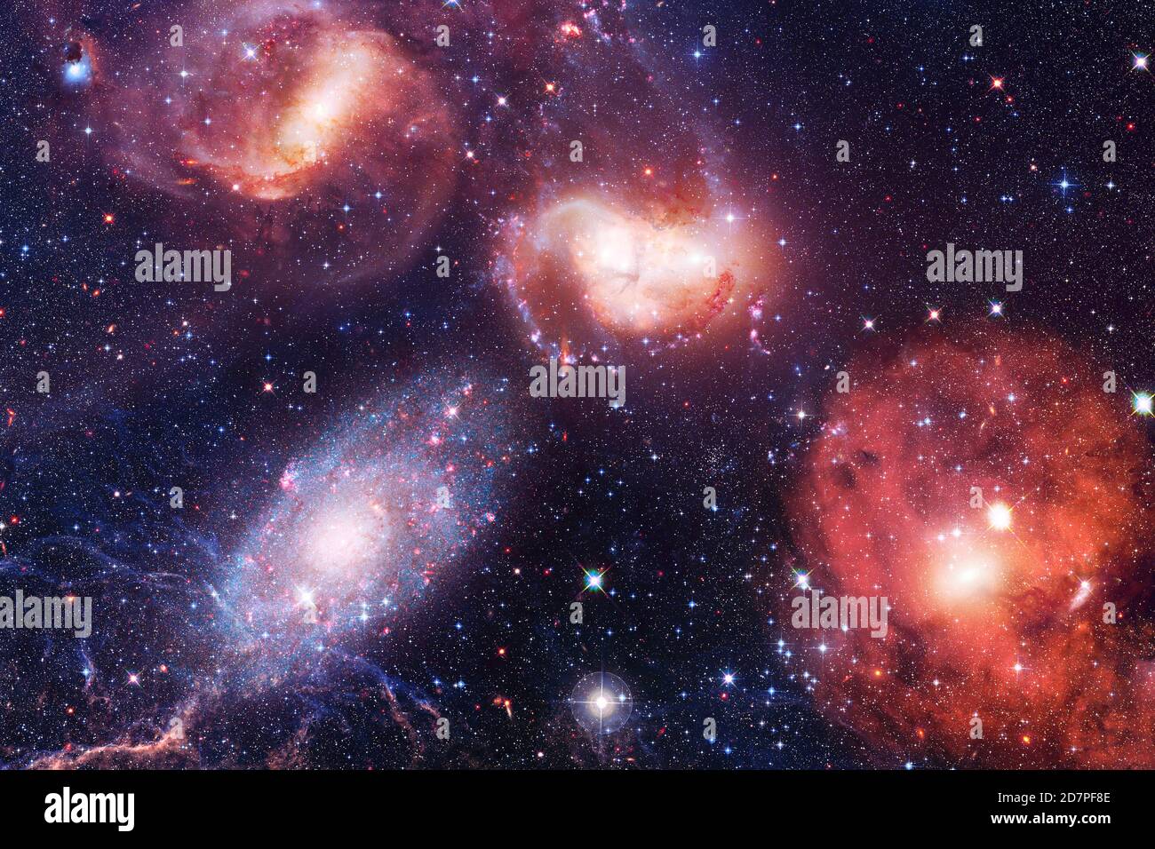 Cluster of stars. Starfield. Nebula. Elements of this image furnished ...