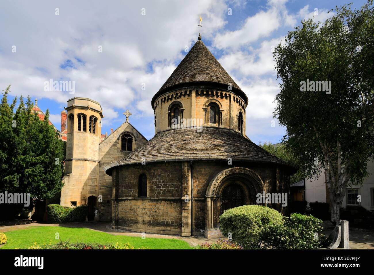 The Round church, Cambridge City, Cambridgeshire, England, UK Stock ...