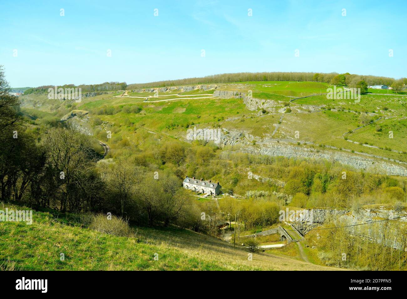 Tunstead quarry in the Peak District National Park in Derbyshire Stock ...