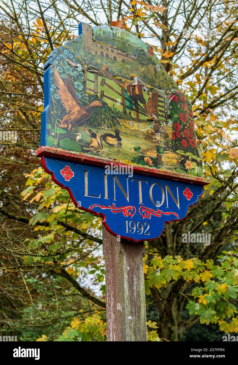 Linton Village Sign - Linton Cambridgeshire. Established at the time of ...