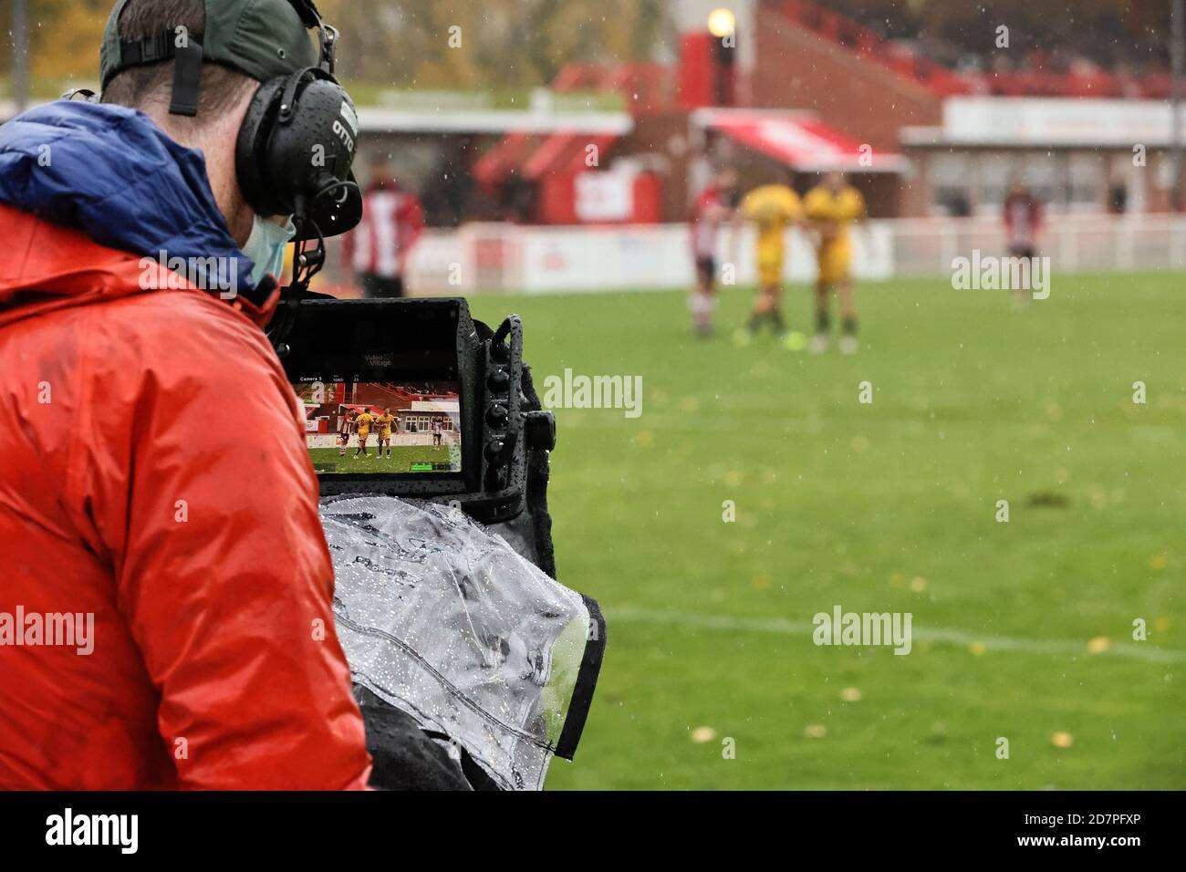 Tv cameras at football ground hi-res stock photography and images - Alamy