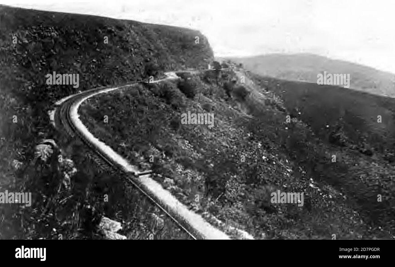 South Africa History: View of the first railway line between Durban and ...