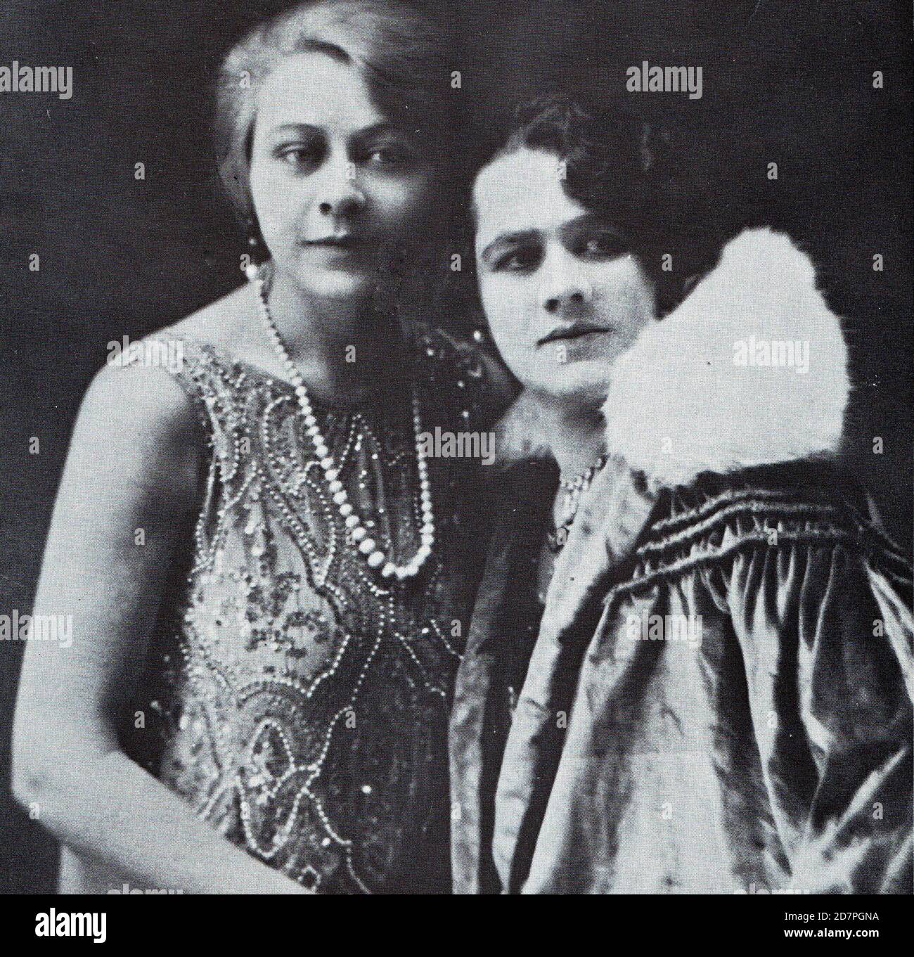 Wena Naudé and Mathilda Hanekom in 1929 Stock Photo - Alamy