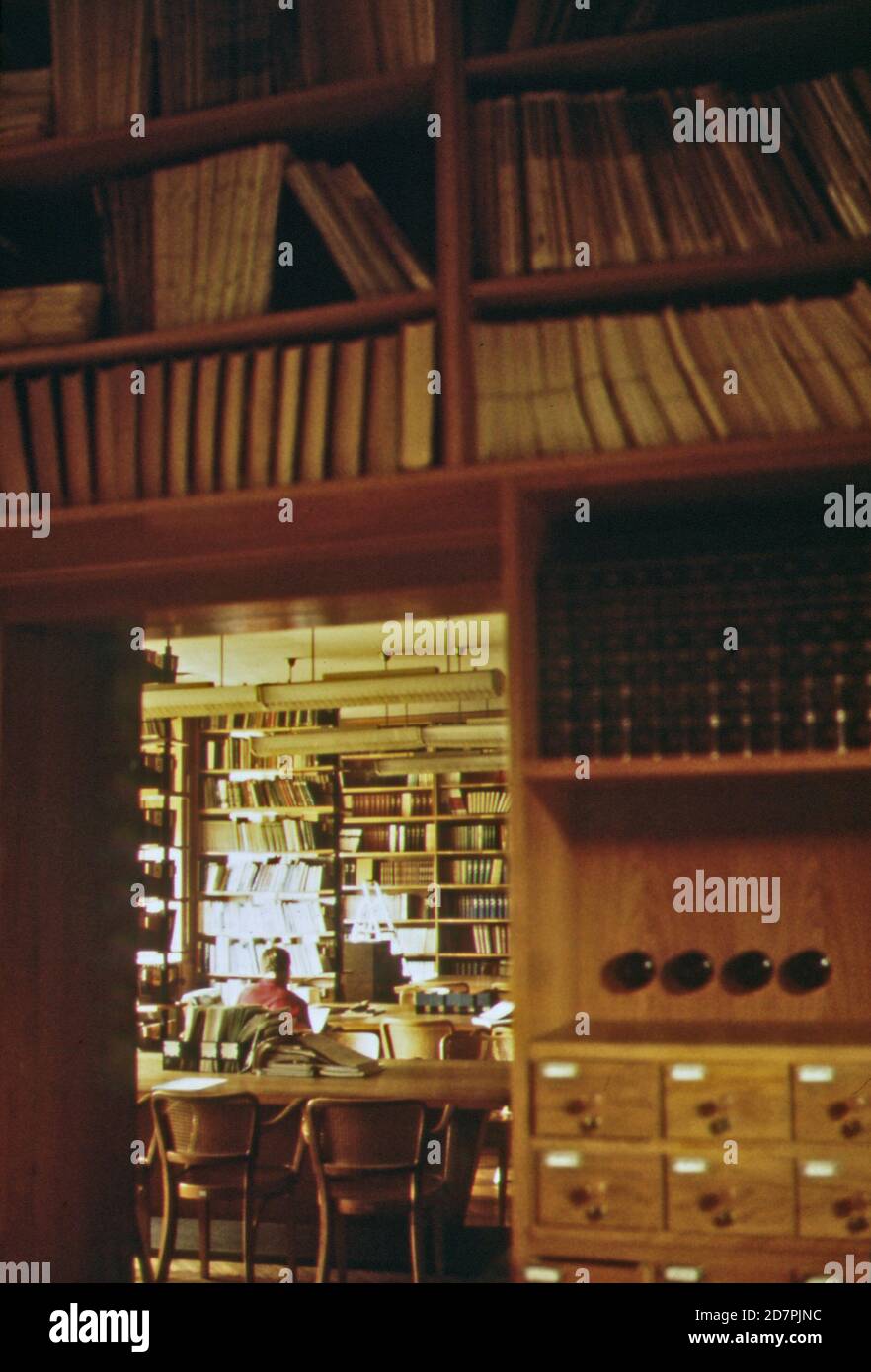 The physics and math library of the Ruder Boskovic institute ca. 1973 ...